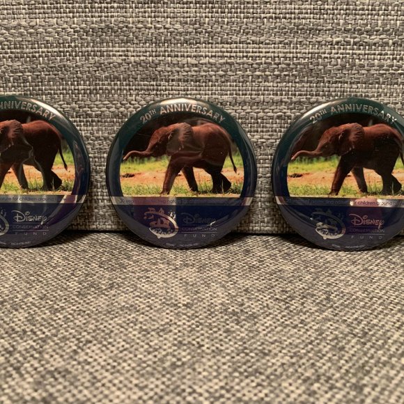 Disney | Other | 2th Anniversary Disney Conservation Fund Pin X 3 ...
